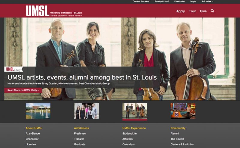 UMSL website - UMSL Daily