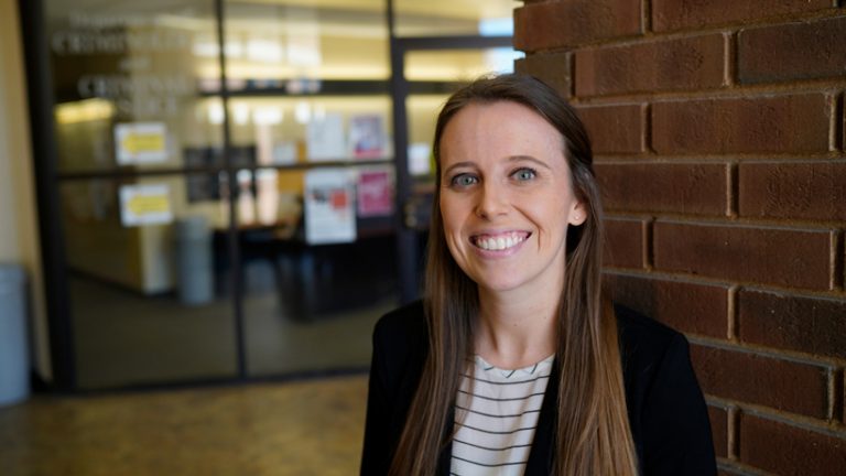 PhD student Paige Vaughn researches crime clearance and prevention on ...