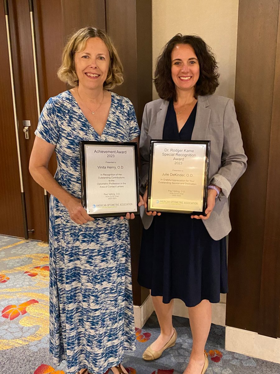 UMSL College of Optometry faculty Julie DeKinder and Vinita Henry receive national awards from ...