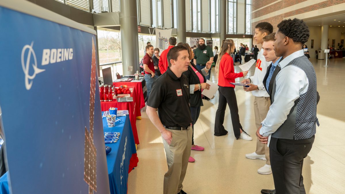 UMSL students explore employment opportunities at Spring Career Fair - UMSL Daily
