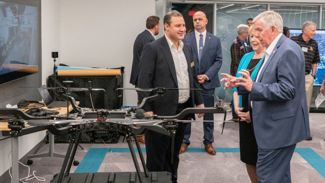 Gov. Mike Parson tours UMSL’s new Geospatial Advanced Technology Lab - UMSL Daily