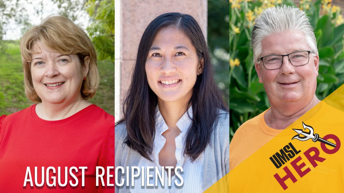 Amy Schechter, Marisa Omori and Mike Ellerman receive UMSL Hero Awards ...