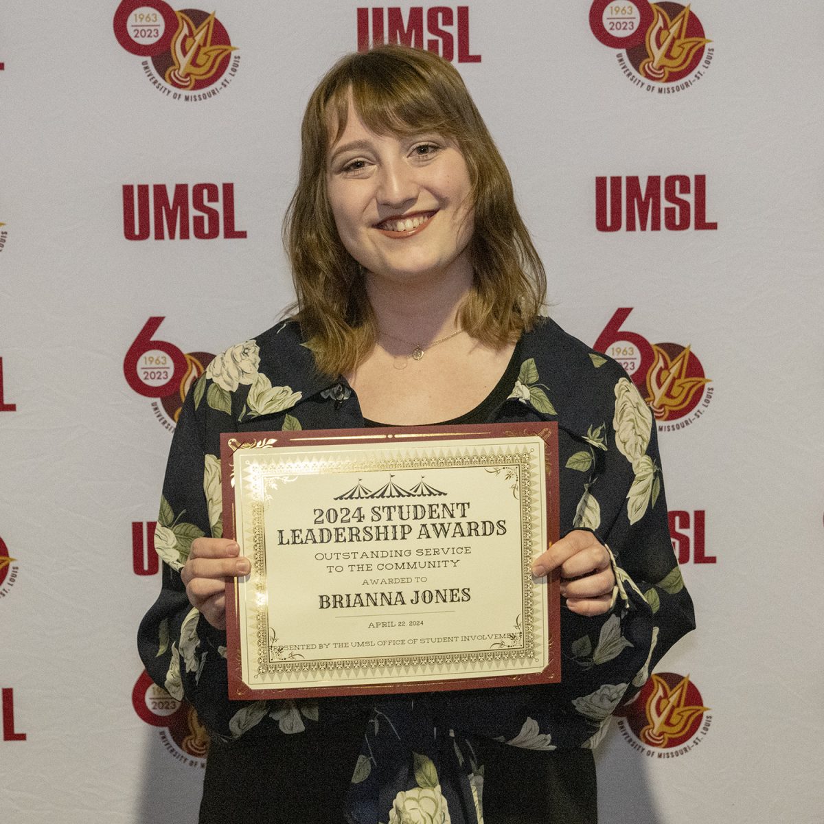 Social work graduate Brianna Jones works to serve UMSL and the St ...